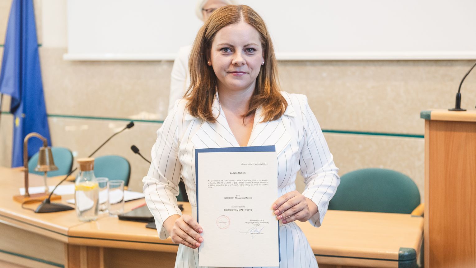 Gdynia: Aleksandra Kosiorek złożyła ślubowanie Gdynia: Aleksandra Kosiorek złożyła ślubowanie