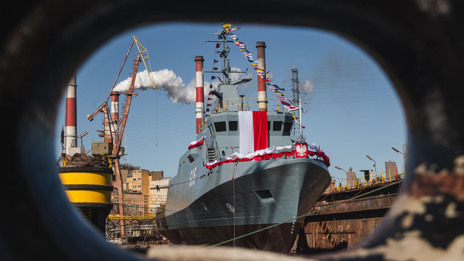 Niszczyciel min ORP Rybitwa zwodowany. Za dwa lata wejdzie do służby